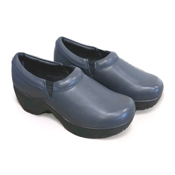 Shoes | New Sr Max Geneva Clog Shoe Womens 65 Blue Slip Resistant Soft ...